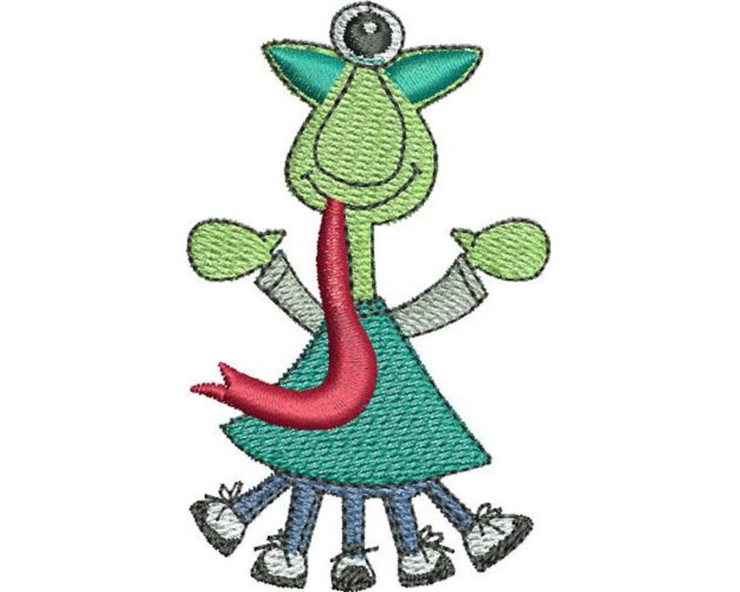 5 Footed Cyclops Machine Embroidery Design, One Eyed Creature ...