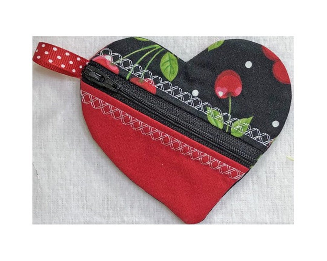 ITH Heart Essentials Pouch - Machine Embroidery Project Design, in the ...