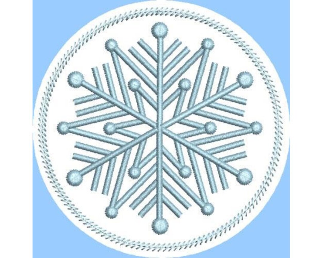 ITH Snowflake Coaster - Machine Embroidery Design, in the Hoop ...