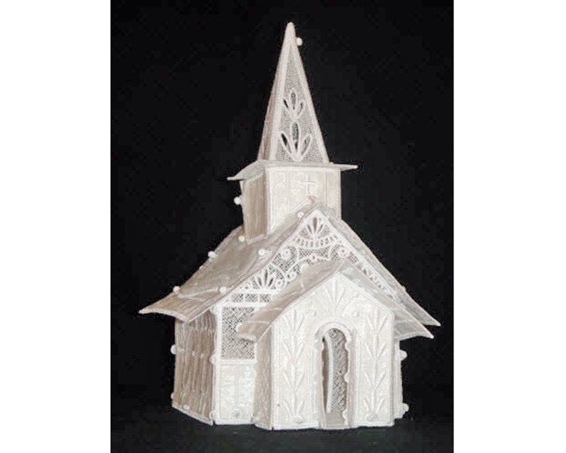 FSL and Applique Chapel - Machine Embroidery Design, Christian Church ...