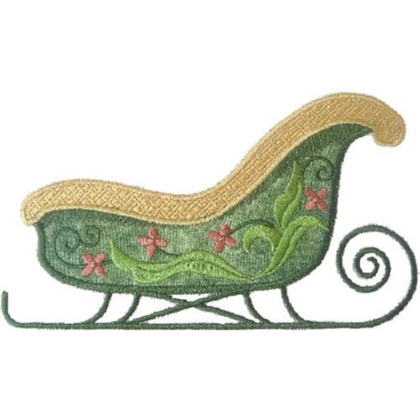 Sleigh Applique - Etsy