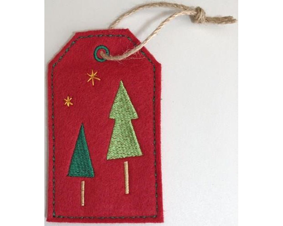 ITH Felt Christmas Tree Gift Card Holder - Machine Embroidery Design ...