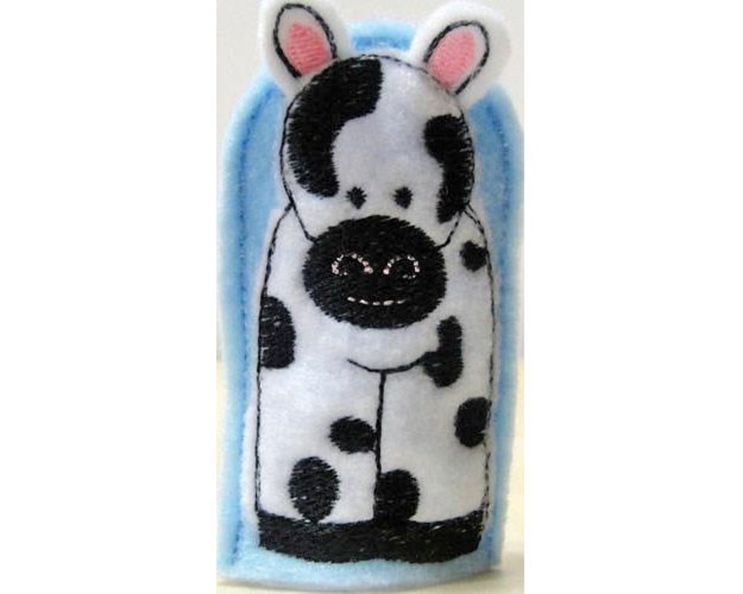 ITH Cow Finger Puppet - Machine Embroidery Design, in the Hoop Nativity ...