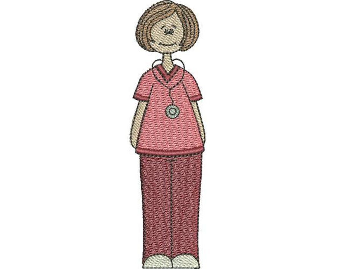 Nurse Machine Embroidery Design, Medical Nurse Embroidery Pattern ...