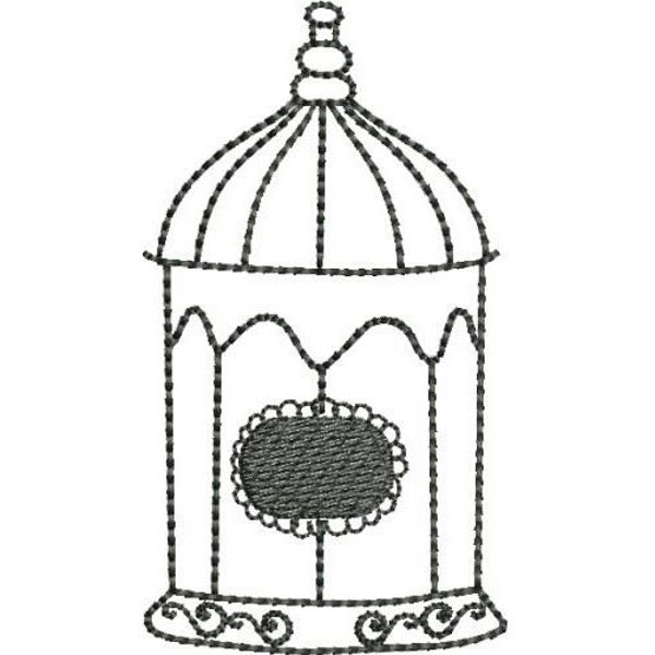 Birdcage Embroidery - Etsy