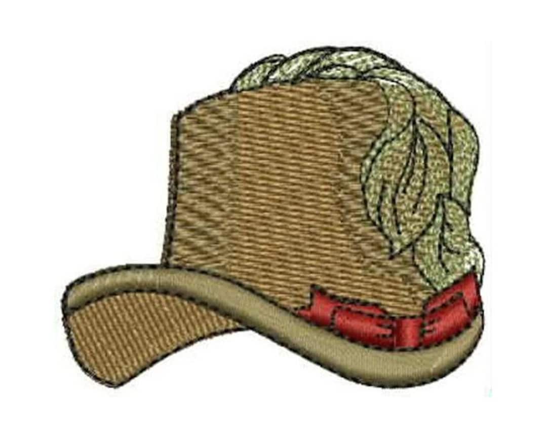 Victorian Hat - Machine Embroidery Design, Vintage Lady Hat Embroidery ...