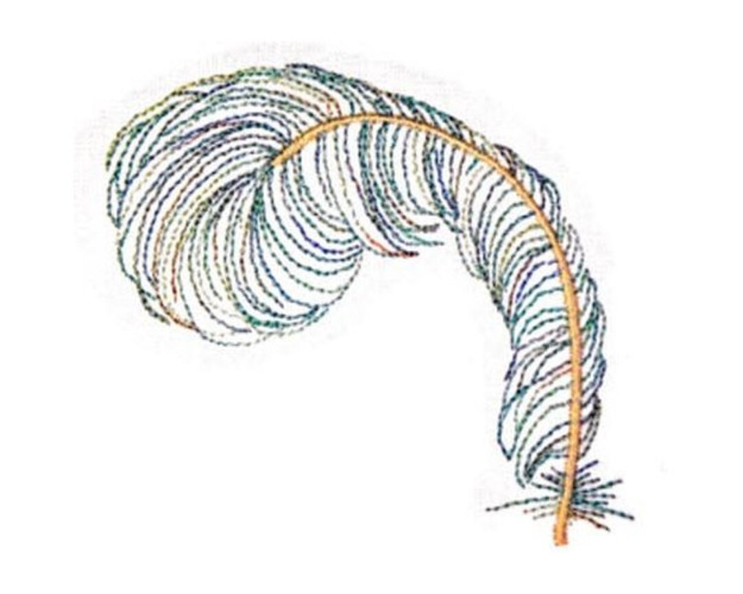 Plume - Machine Embroidery Design, Bird Feather Embroidery Pattern ...