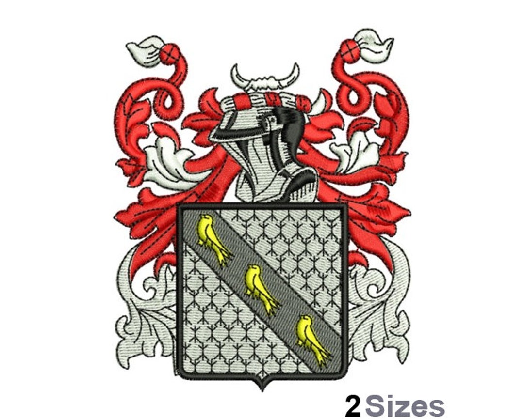 Cheney Coat of Arms - Machine Embroidery Design - 2 Sizes, Cheney ...