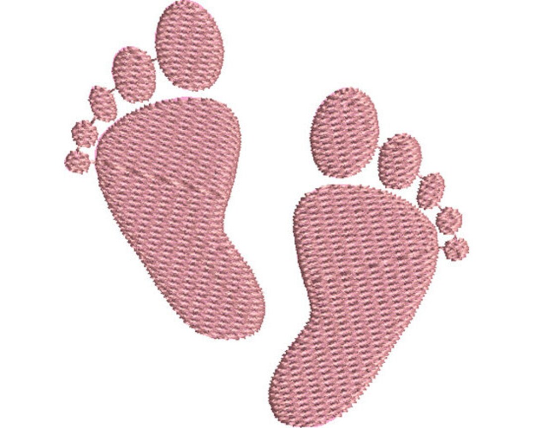 Baby Footprints - Machine Embroidery Design, Baby Child Feet Embroidery ...