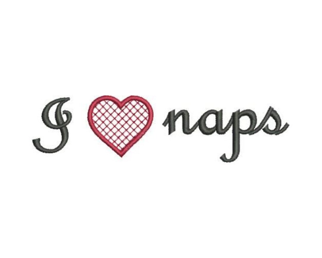 I Love Naps - Machine Embroidery Design, Travel Toddler Pillowcases ...