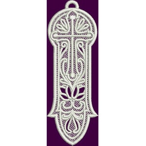 FSL Cross Bookmark - Machine Embroidery Design, Freestanding Lace ...