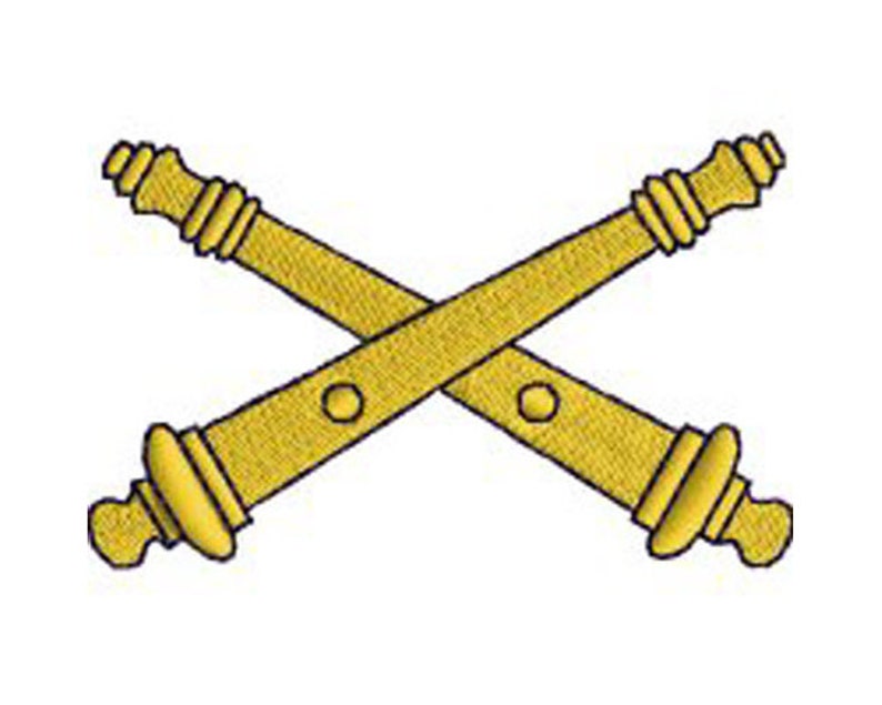 Crossed Cannons - Machine Embroidery Design, Field Artillery Embroidery ...