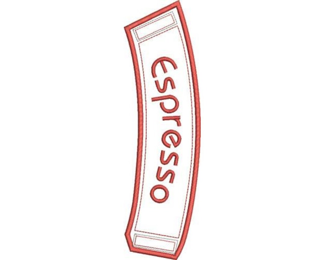 ITH Espresso Coffee Wrap - Machine Embroidery Design, in the Hoop ...