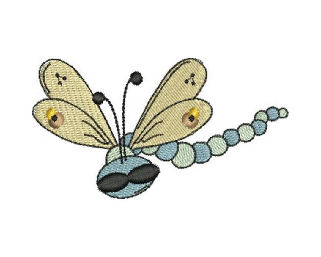 Cool Dragonfly - Machine Embroidery Design, Flying Dragonfly Embroidery ...