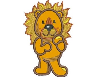 Baby Lion Applique Machine Embroidery Design Baby Lion Applique Lion ...