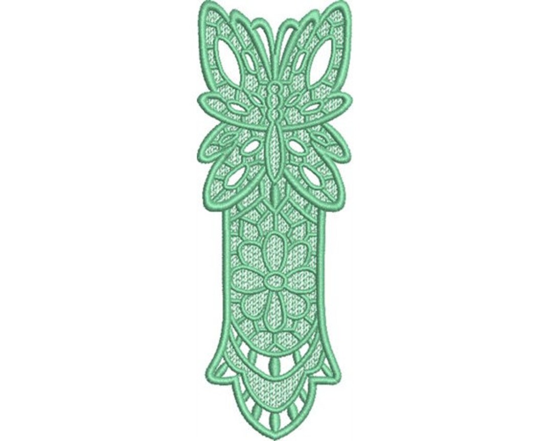 FSL Butterfly Bookmark - Machine Embroidery Design, Freestanding Lace ...