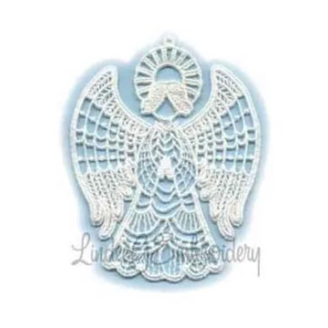 FSL Praying Angel - Machine Embroidery Design, Freestanding Lace Angel ...