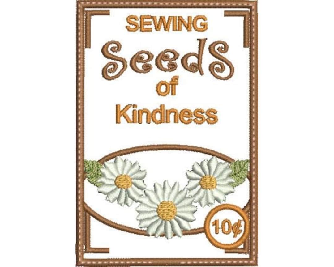ITH Sewing Seeds Packets - Machine Embroidery Project Design, Sewing ...
