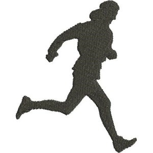 Runner Silhouette Machine Embroidery Design, Athlete Silhouette ...