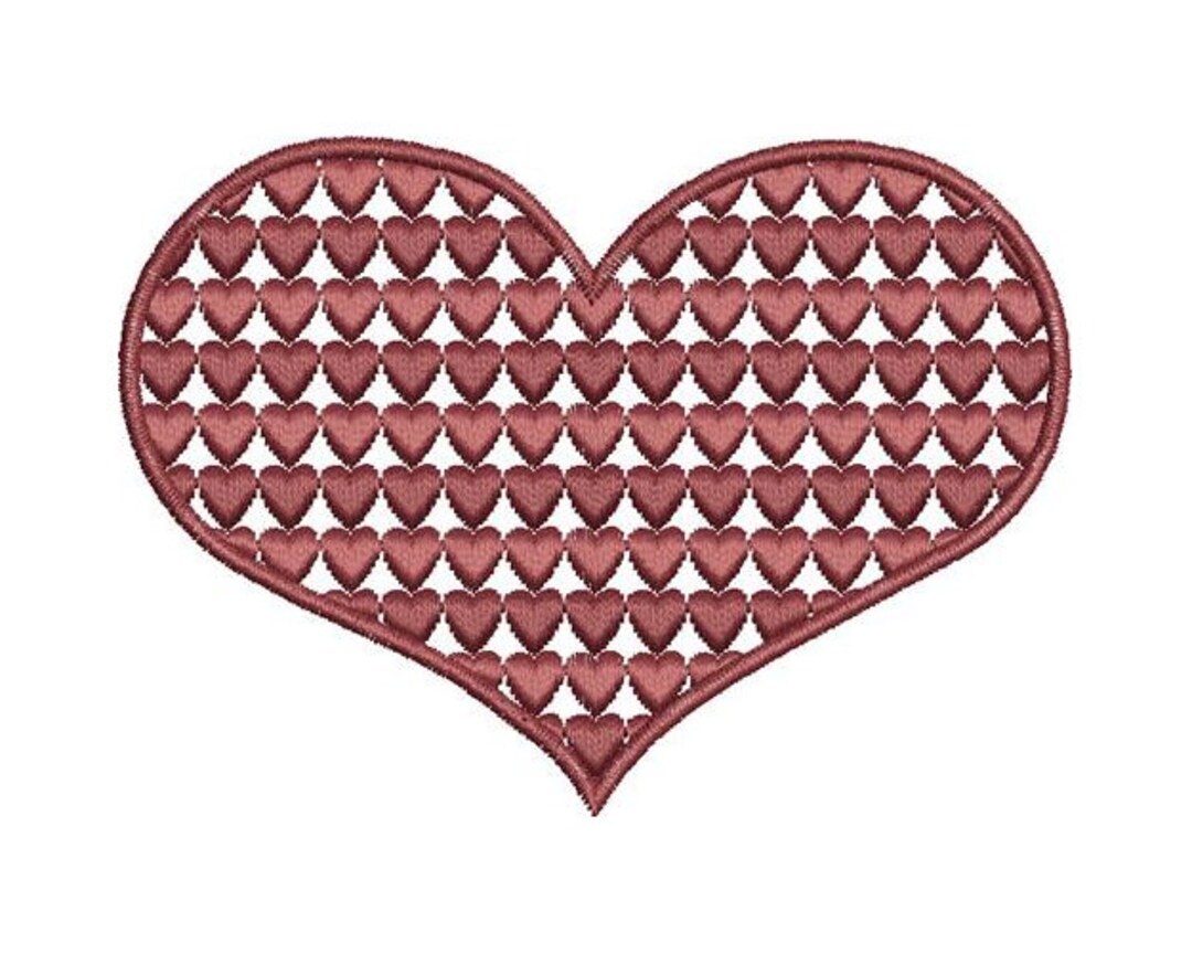 Heart of Hearts - Machine Embroidery Design, Valentines Heart ...