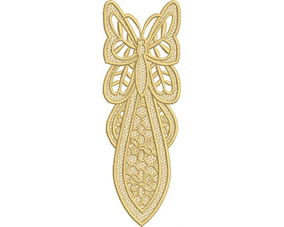 FSL Spring Butterfly Bookmark - Machine Embroidery Design, Freestanding ...