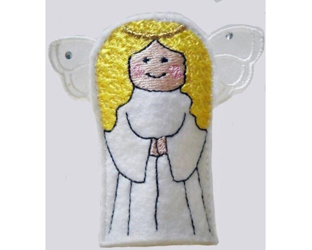ITH Angel Finger Puppet - Machine Embroidery Design, in the Hoop ...
