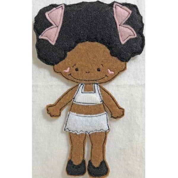 Felt Paper Doll - Etsy