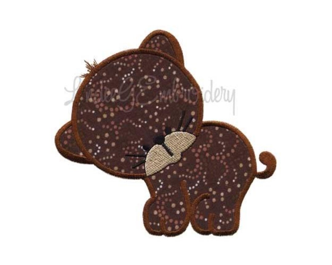 Applique Bear - Machine Embroidery Applique Design, Baby Bear Applique ...
