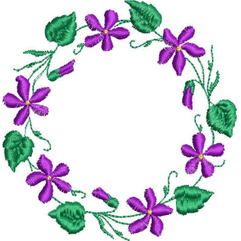Wreath Embroidery - Etsy