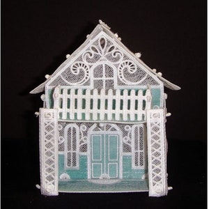 FSL & Applique Victorian House - Machine Embroidery Project Design ...