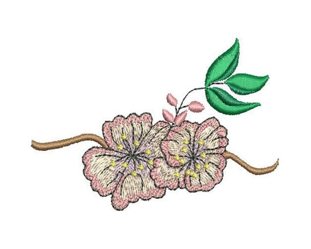 Cherry Blossom - Machine Embroidery Design, Cherry Flowers Embroidery ...