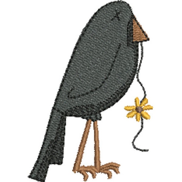 Primitive Crow Embroidery - Etsy