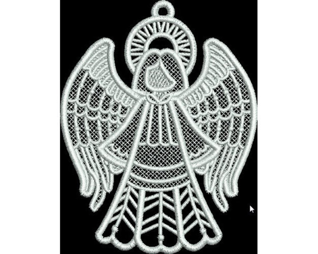 FSL Praying Angel - Machine Embroidery Design, Freestanding Lace Angel ...