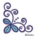 Sophisticated Flower Scroll Machine Embroidery Design, Scroll Ornament ...