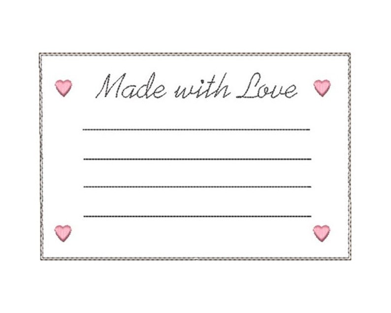 ITH Quilt Label - Machine Embroidery Project Design, in the Hoop Made ...