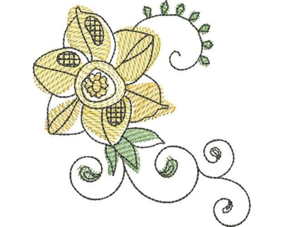 Watercolor Buttercup - Machine Embroidery Design, Bulbous Buttercup ...