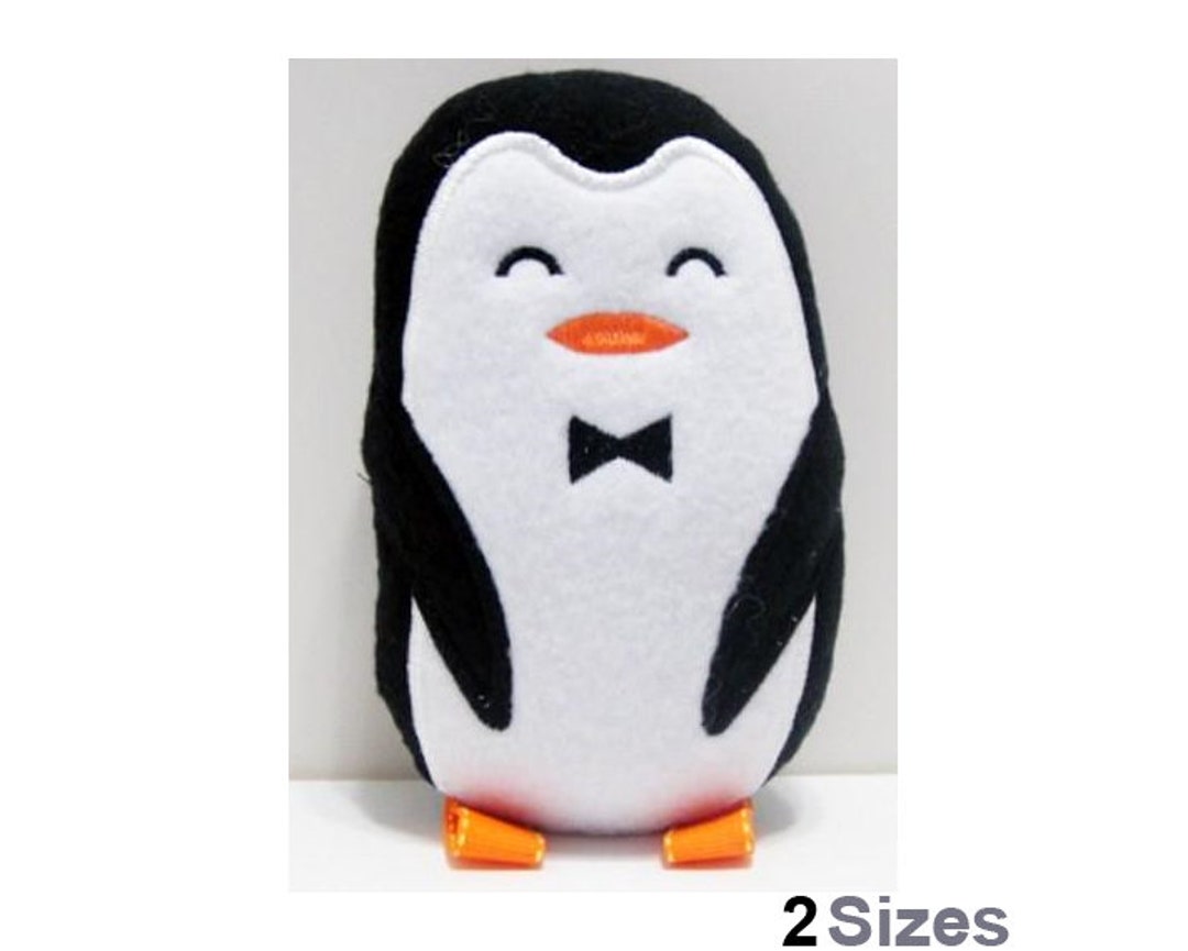 ITH Male Penguin Softie Laughing Eyes - Machine Embroidery Design, 2 ...