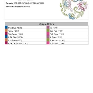 Large Hoop Jacobean Dream - Machine Embroidery Design, Jacobean ...