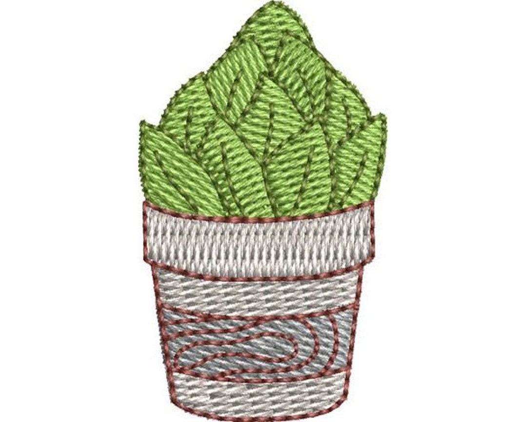 Mini Cactus - Machine Embroidery Design, Cactus Embroidery Pattern ...