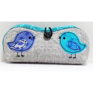 ITH Folded Eyeglass Case & Birds - Machine Embroidery Project Design ...