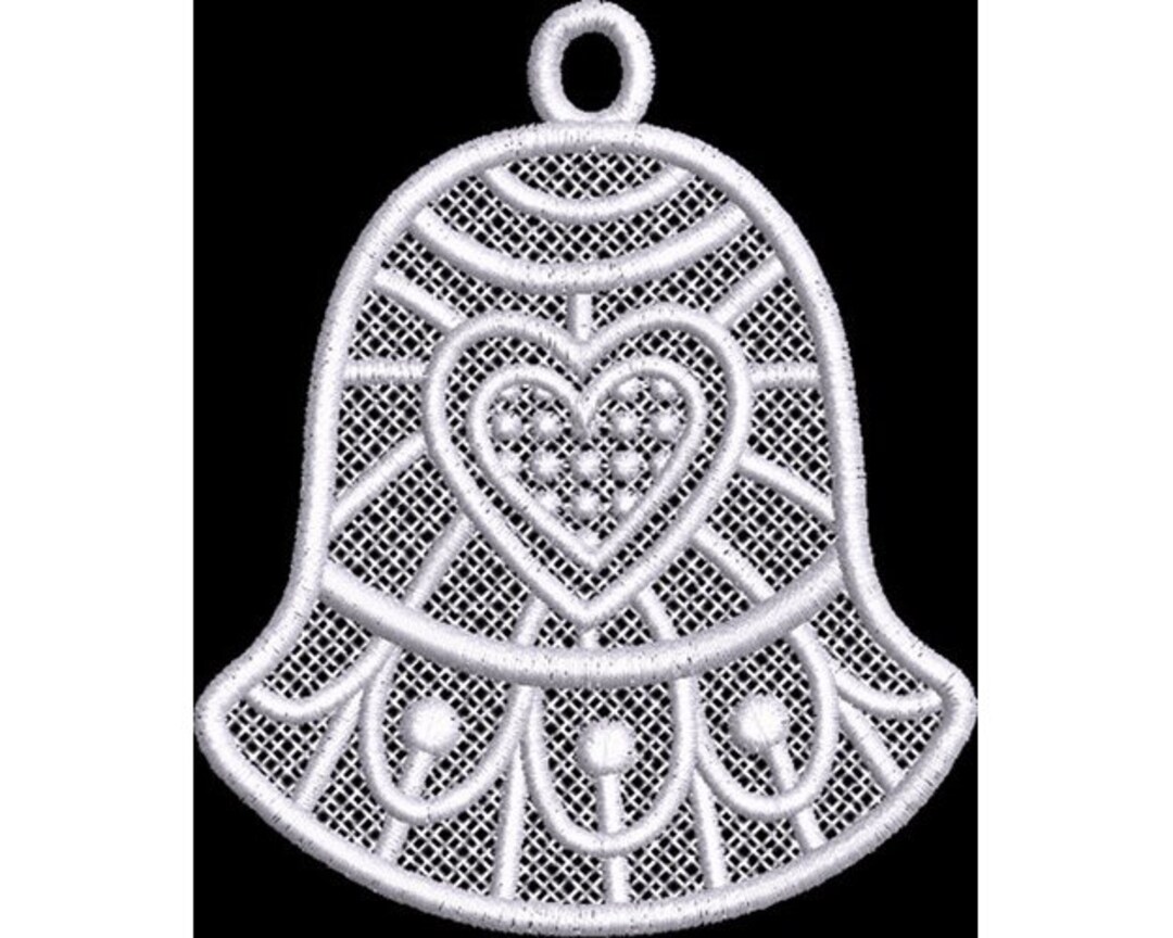 FSL Christmas Bell - Machine Embroidery Design, Freestanding Lace ...