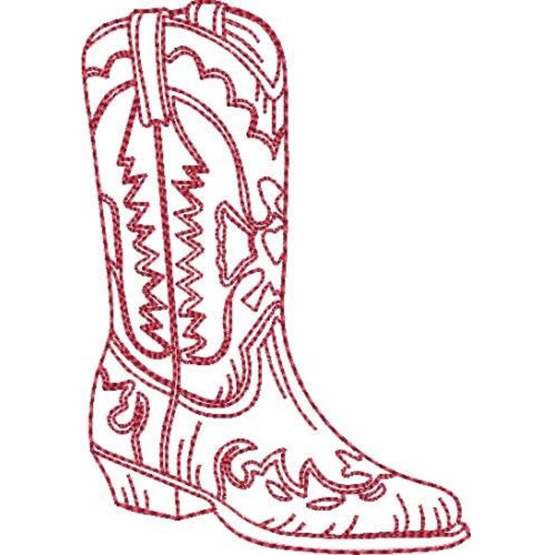 Cowboy Embroidery Design - Etsy