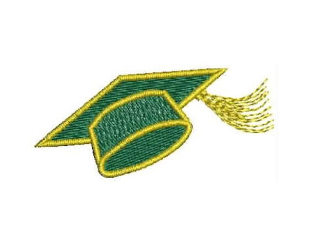 Graduation Cap Machine Embroidery Design, School Graduate Cap ...