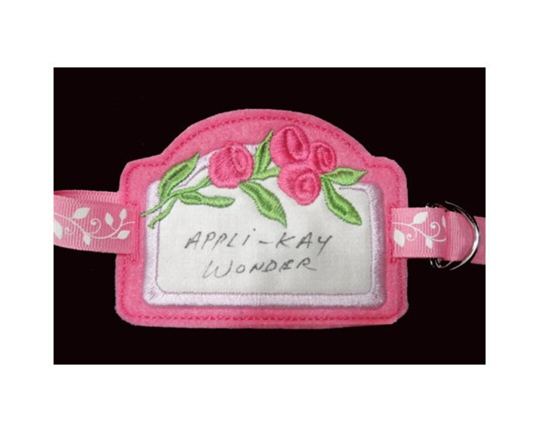 Stabilizer Label C - Machine Embroidery Project Design - Floral ...