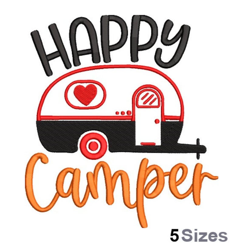 Camper Embroidery - Etsy