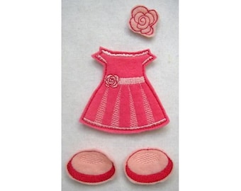 ITH Felt Paper Doll Machine Embroidery Project Design, in the Hoop ...