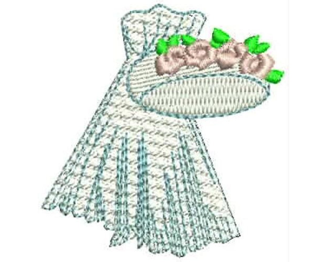 Wedding Veil Machine Embroidery Design, Wedding Dress Embroidery ...