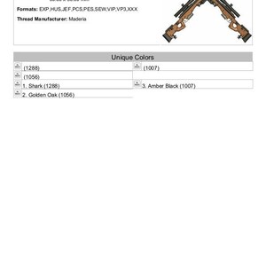 Crossed Rifles - Machine Embroidery Design - 3 Sizes, Crossed Firearms ...