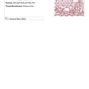 Halloween Graveyard Redwork - Machine Embroidery Design - 5 Sizes ...