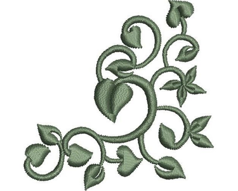 Leaf Embellishment - Machine Embroidery Design, Plant Leaves Embroidery ...
